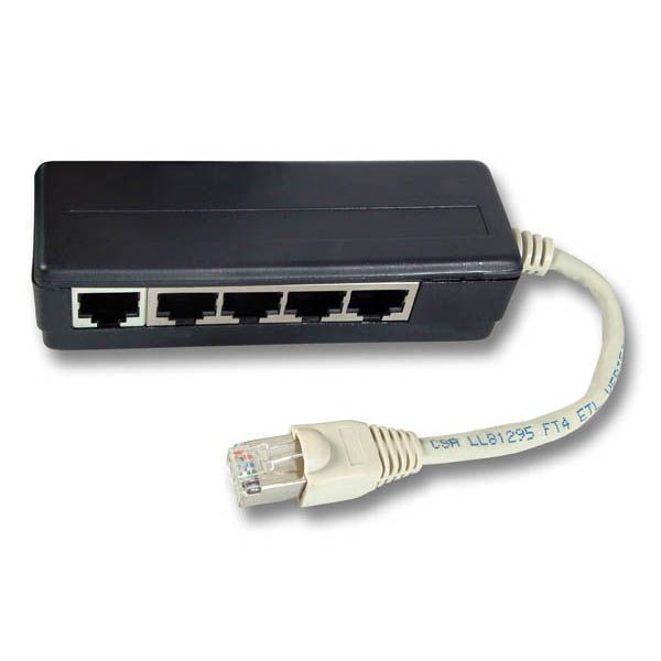 ISDN 5 Port Adapter, Netzwerkdosen - RW ELECTRONICS eK