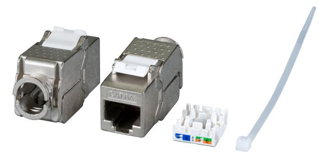 RJ45 Keystone Modul CAT6a 500Mhz Slimeline, Keystone Jacks/Dosen/Panel ...